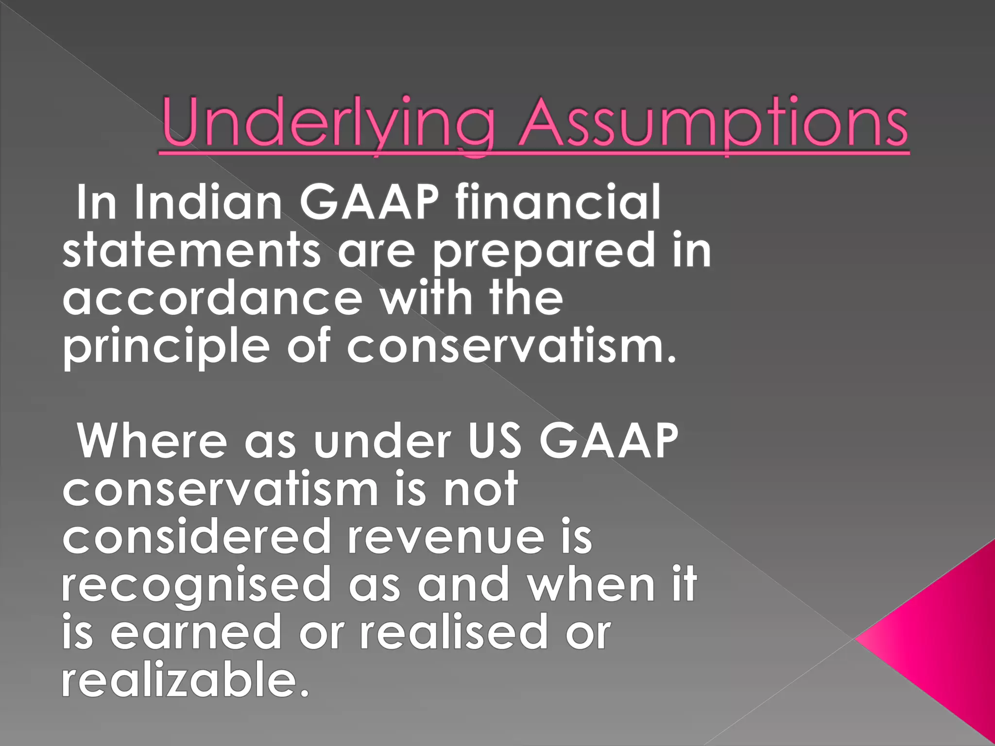 INDIAN GAAP vs US GAAP | PPTX