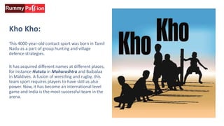 Indian games that have survived through centuries! | PPTX