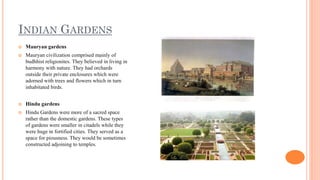 case studies of various types of indian gardens | PDF