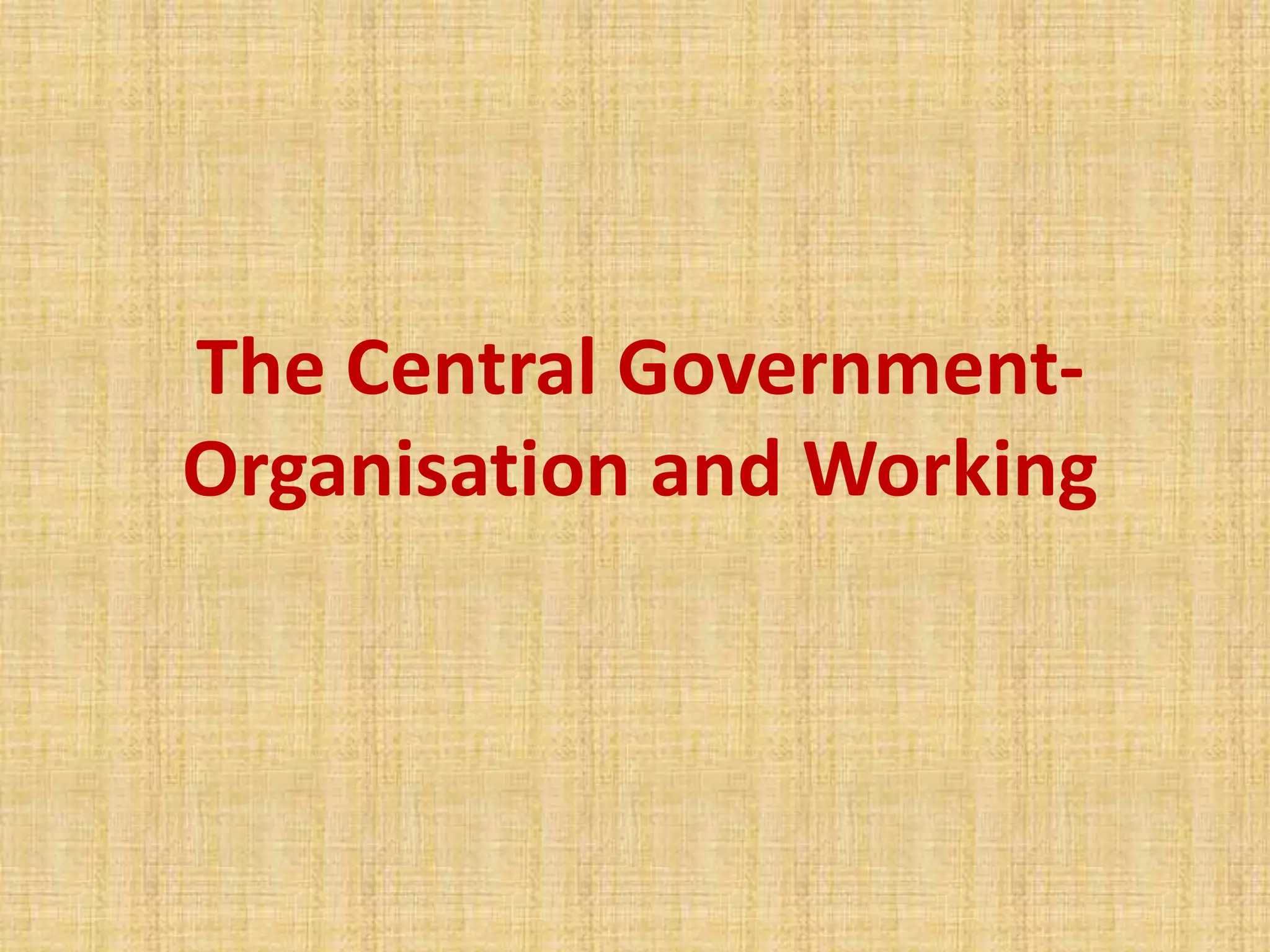 Indian government central government | PPSX