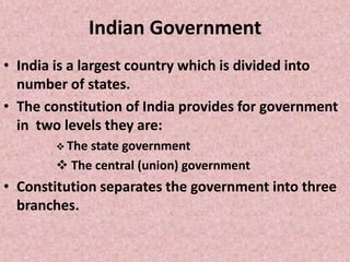 Indian government central government | PPSX