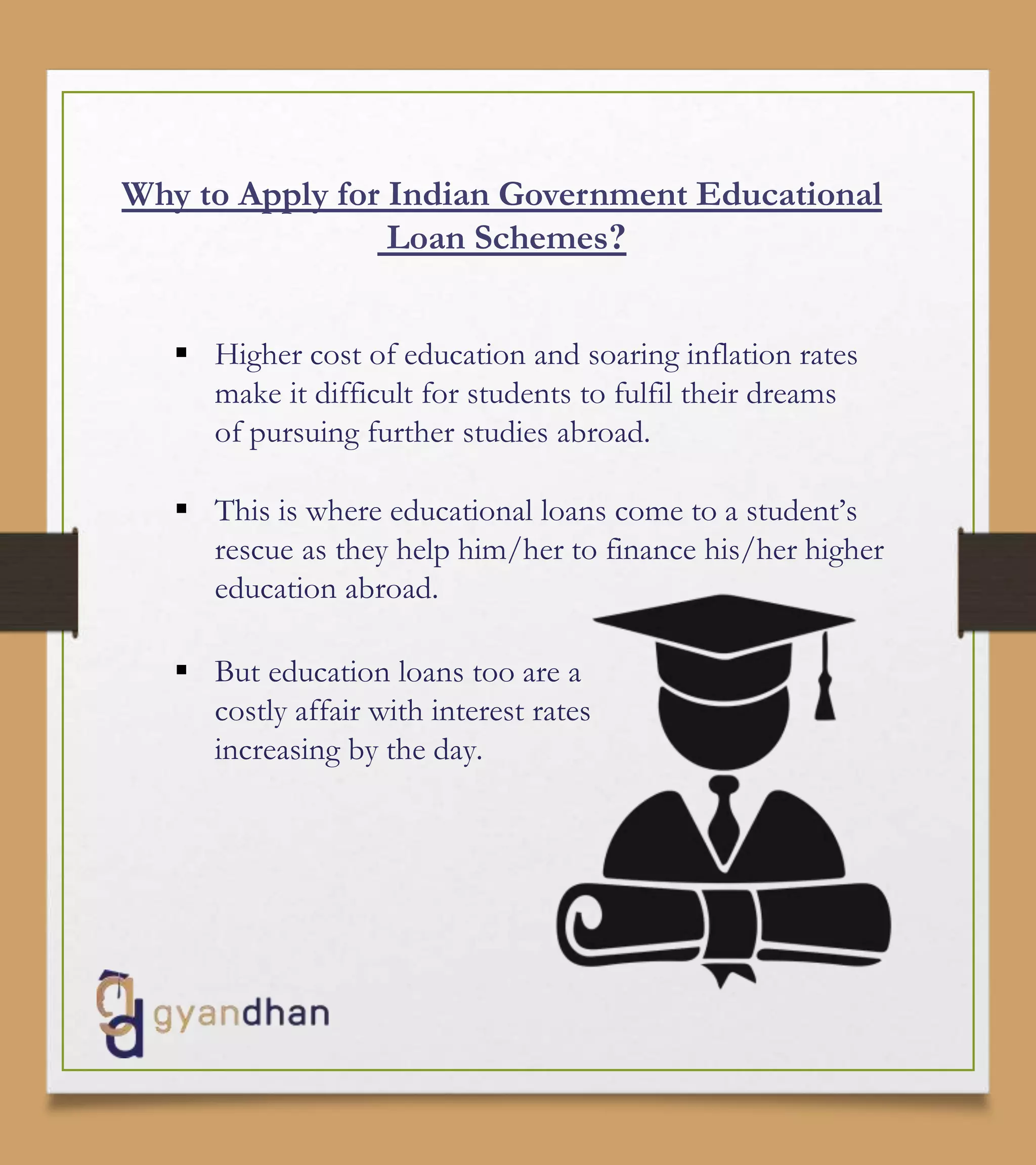 Indian Government Schemes To Help Students Study Abroad : Educational ...
