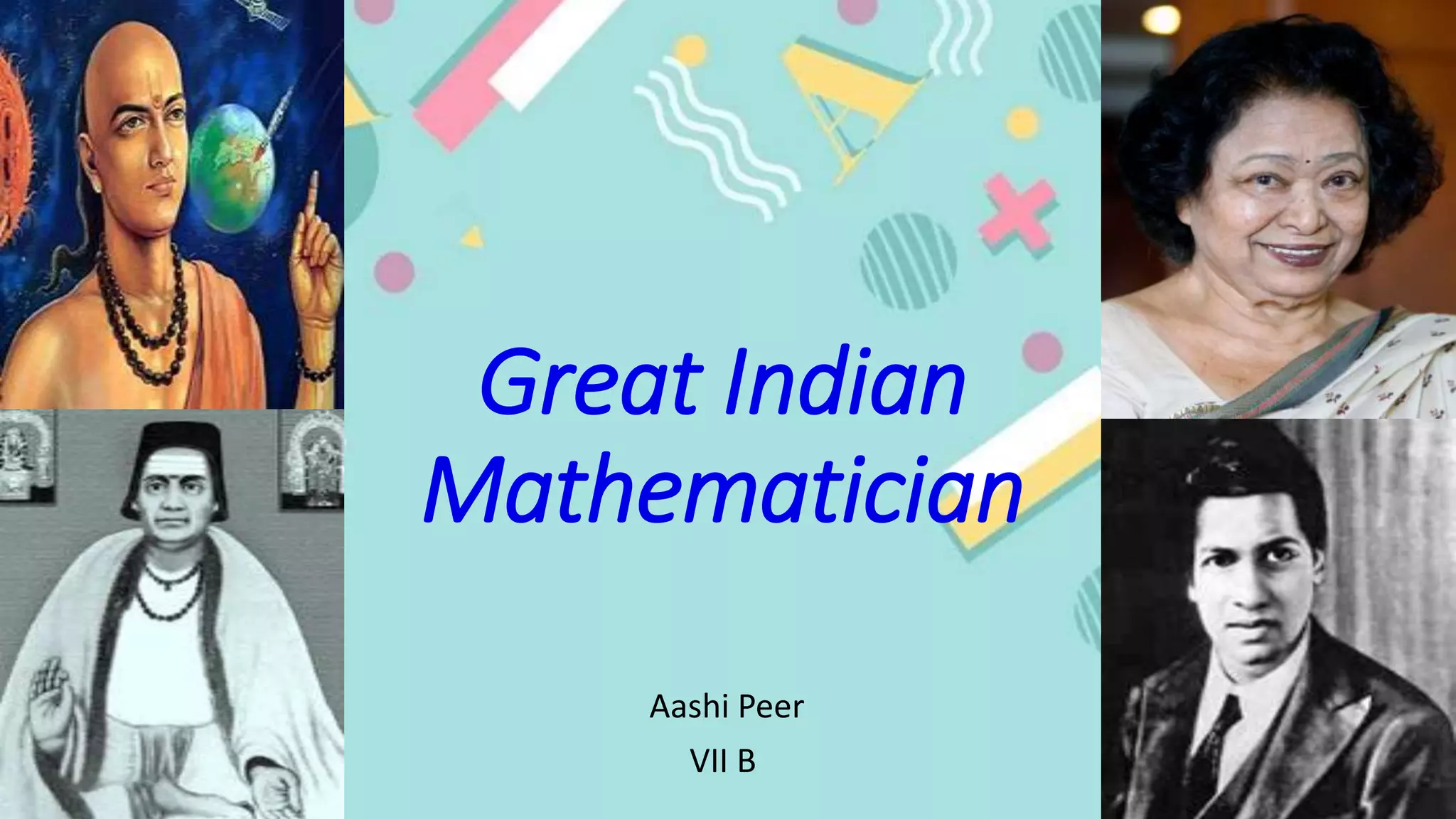 Indian great mathematician | PPT