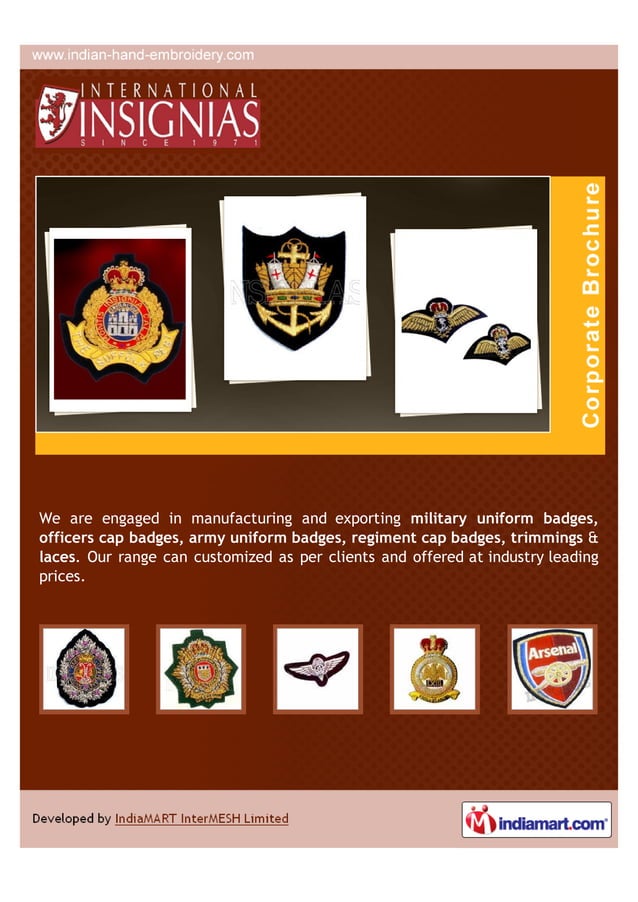 International Insignias, Varanasi , army uniform badges | PDF