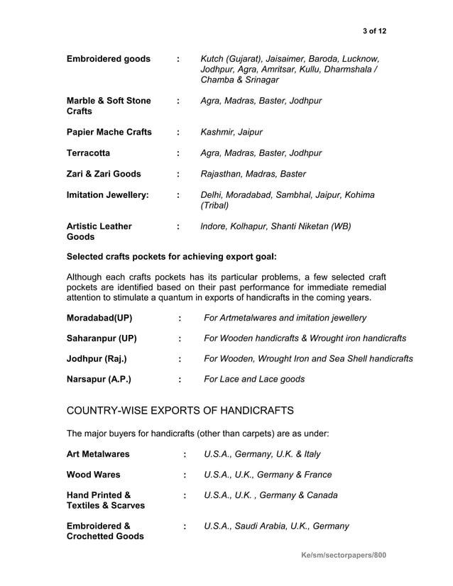 Indian handicrafts industry | PDF
