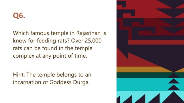 Quiz for Heritage Indian including all the rounds | PPTX | Hinduism ...