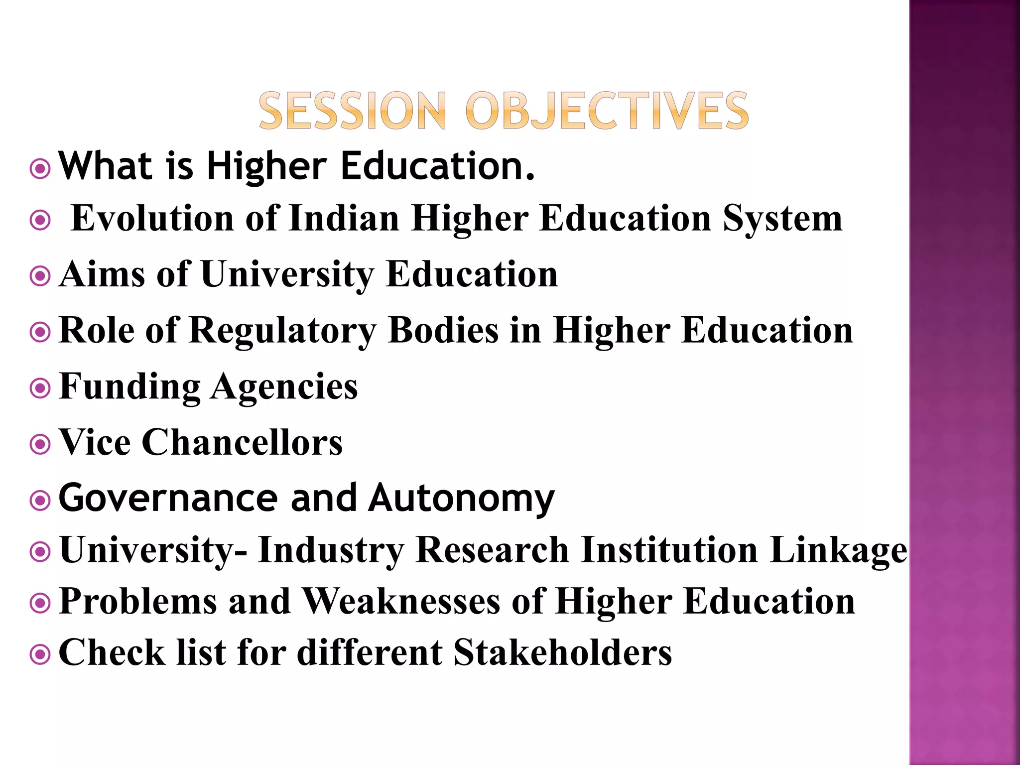 Indian higher education | PPTX