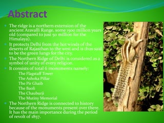 Northern Ridge Delhi.pptx ppt | PPT
