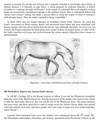 Indian Horses Before Columbus Evidences in America | PDF