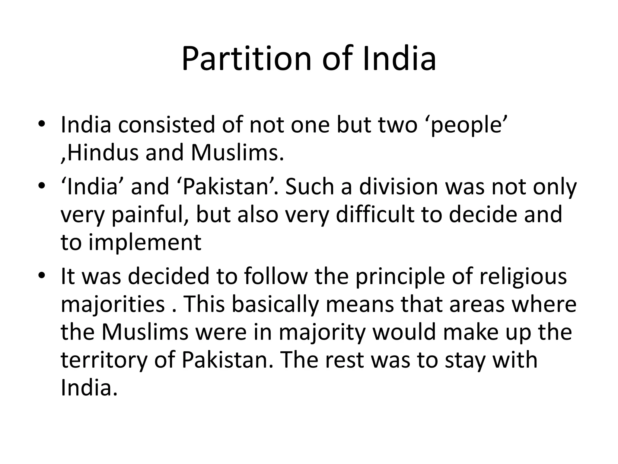 Indian independence and partition | PPTX