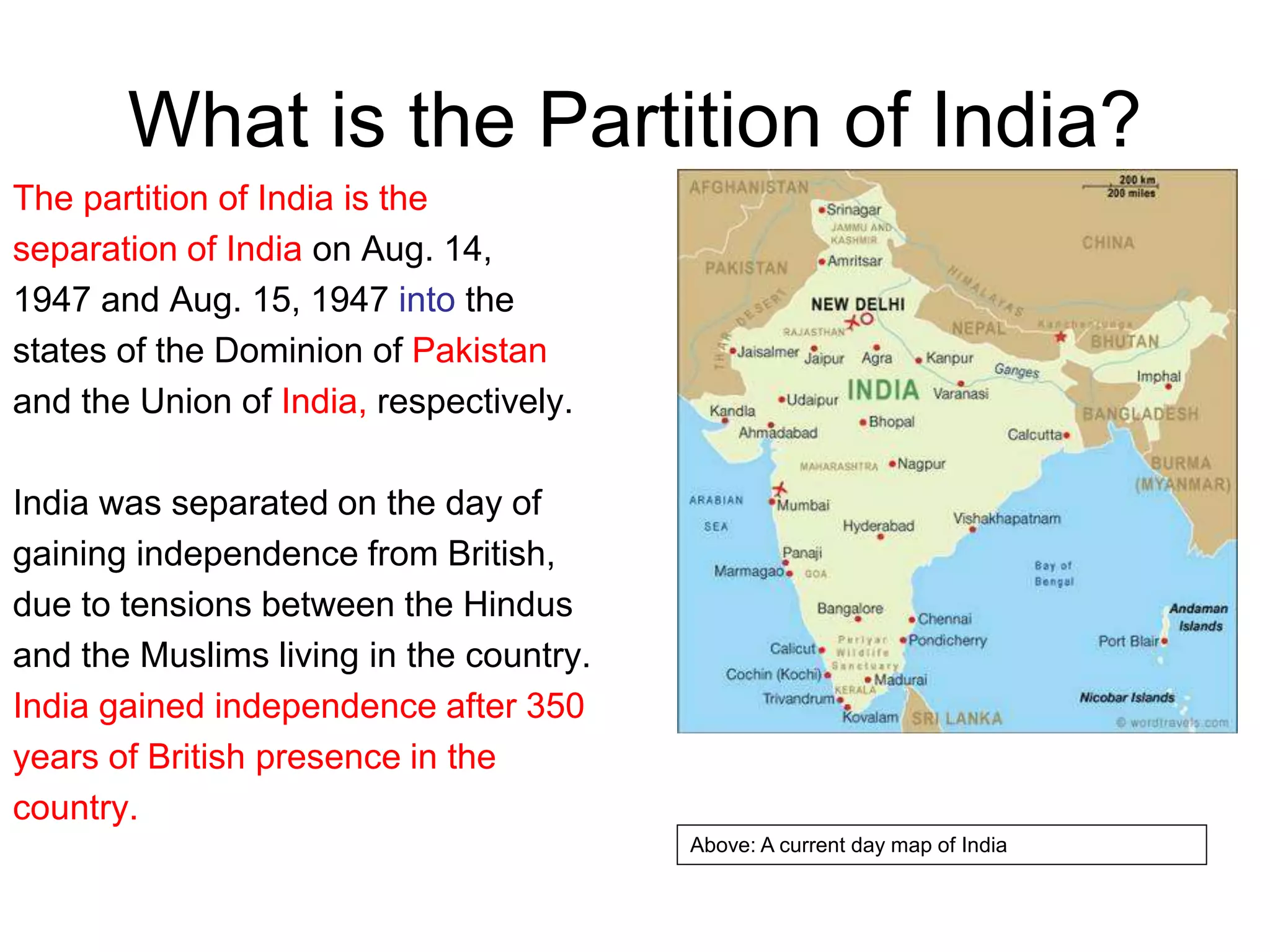 Indian independence and partition ppt | PPT