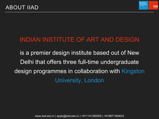 Redefining Design Education - Indian Institute of Art and Design | PPTX