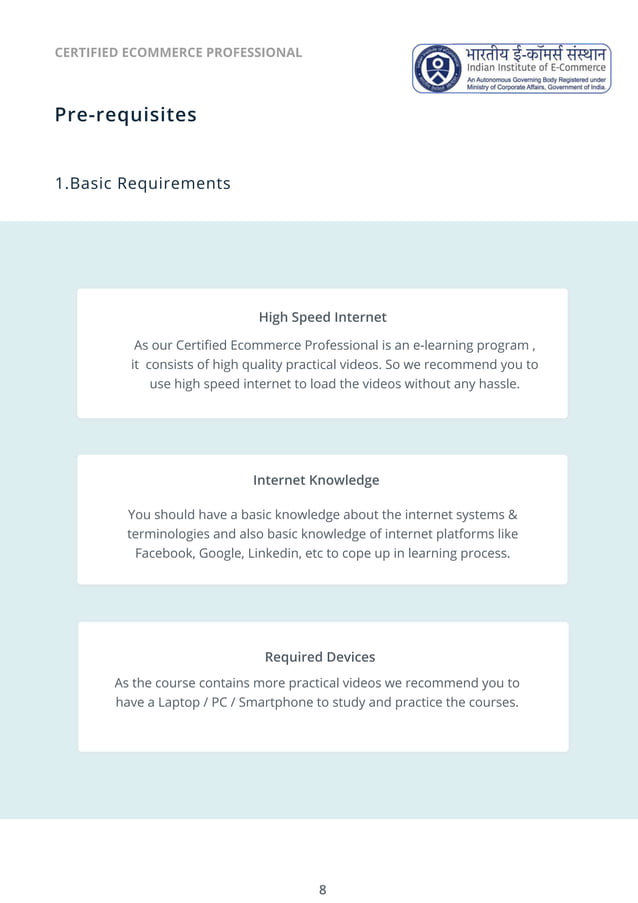 Indian institute of ecommerce certified ecommerce professional course ...