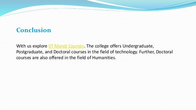 Indian Institute of Technology Mandi | IIT Mandi Courses | PPTX