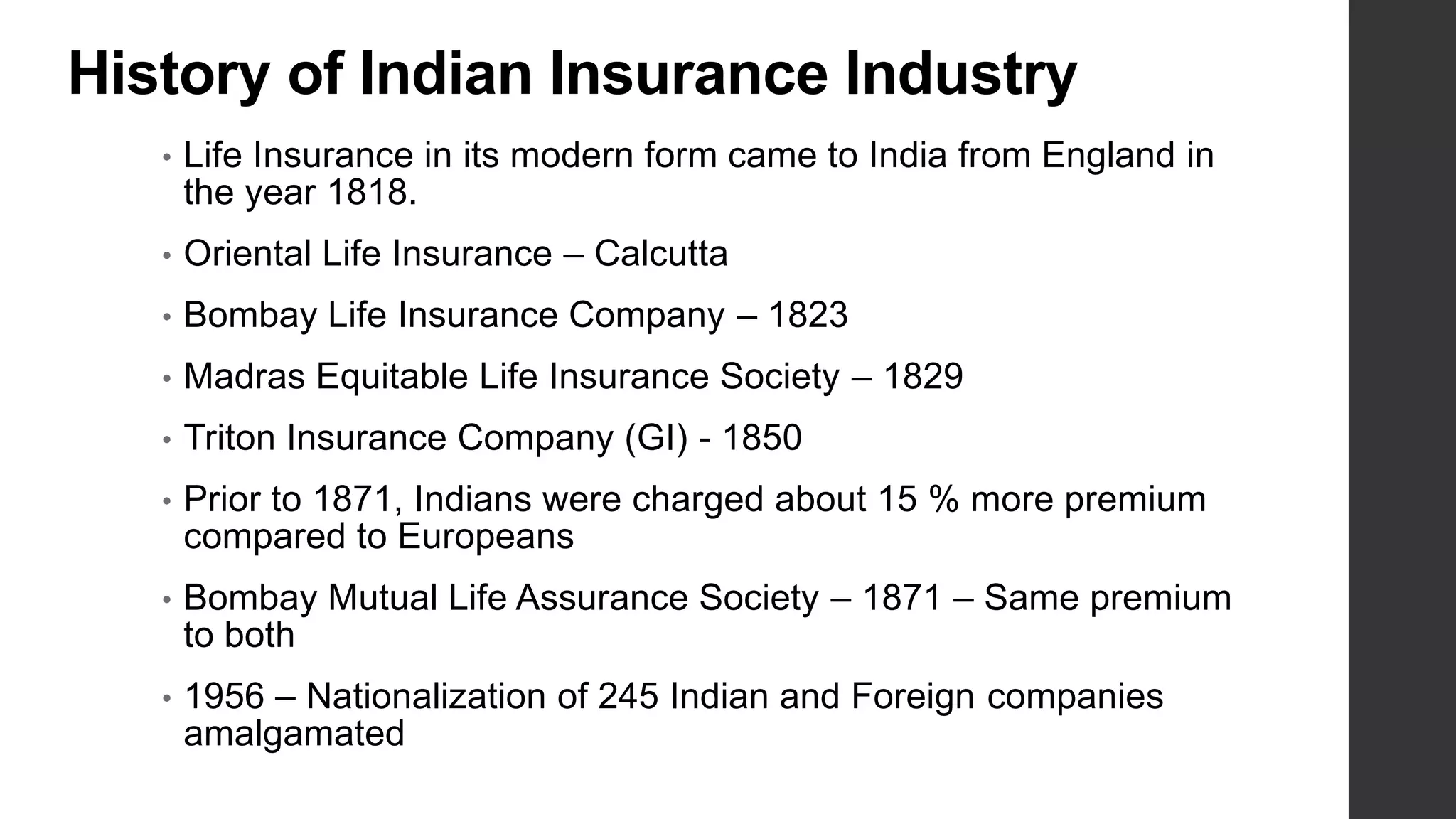 Indian insurance industry | PPTX