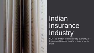 Indian insurance industry | PPTX