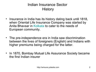 Indian Insurance Sector | PPT