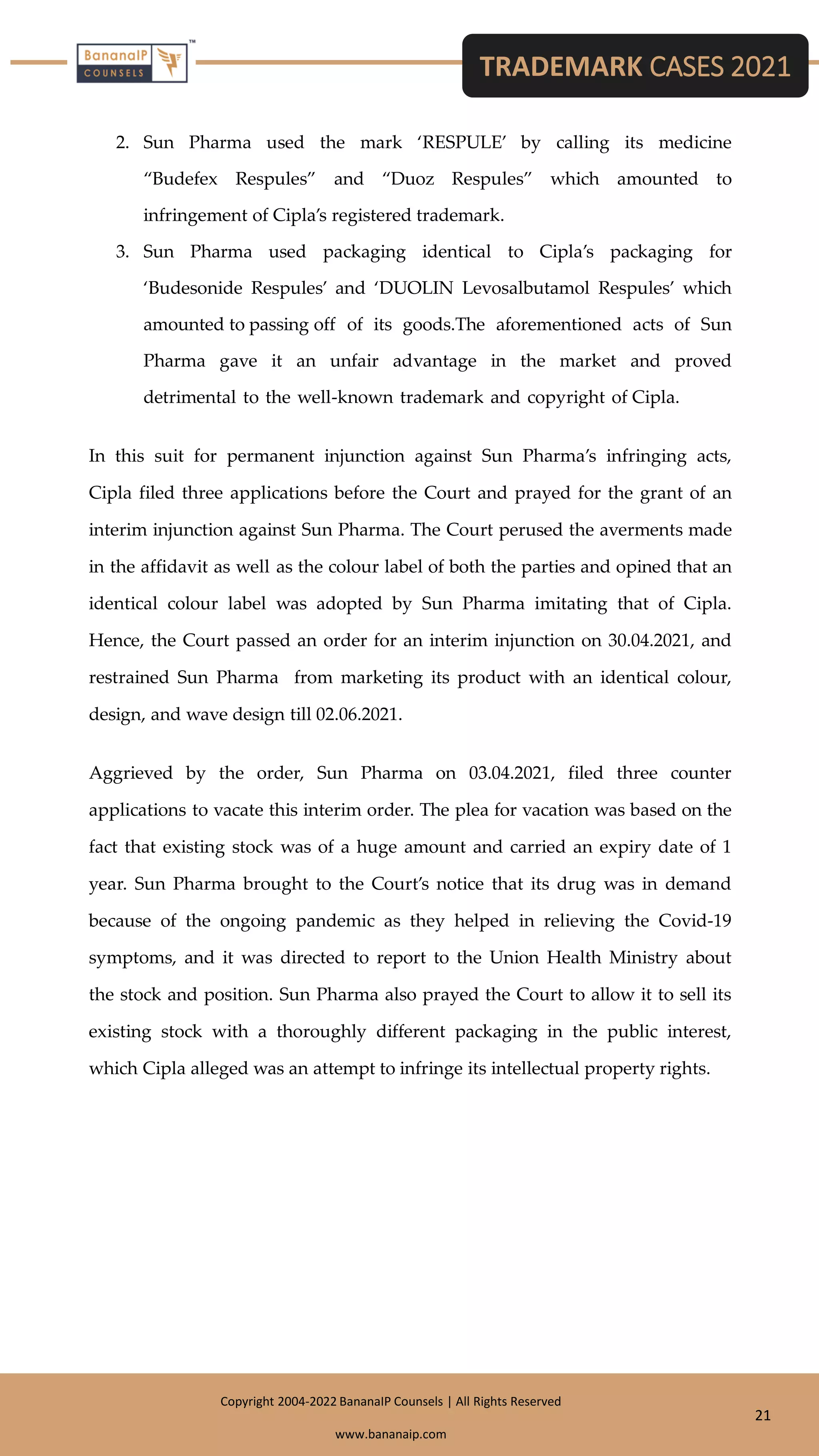 Indian Intellectual Property Cases Report, 2021.pdf