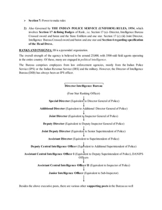 Indian intelligence bureau | DOCX