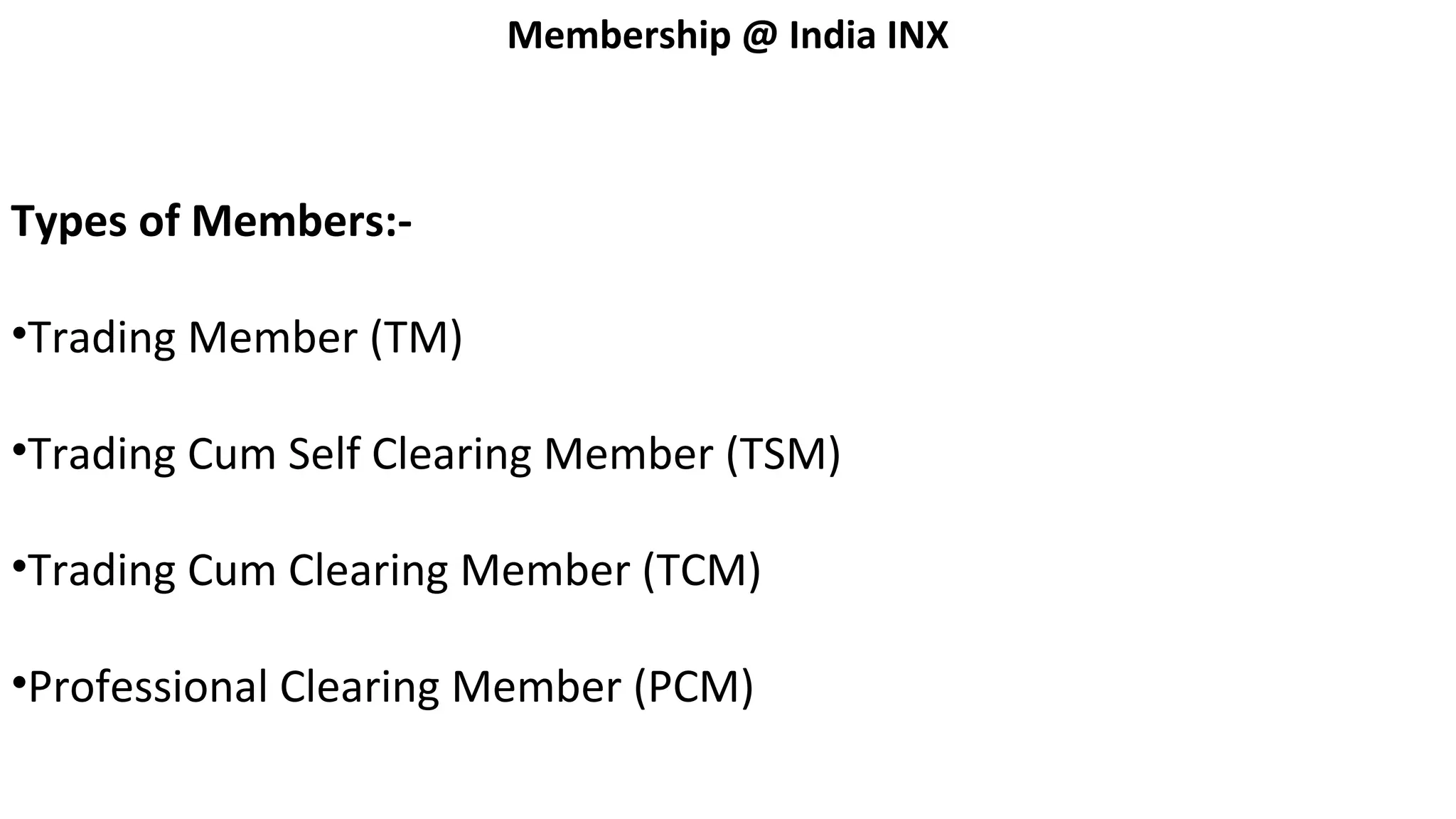 India International Stock Exchange | PPT