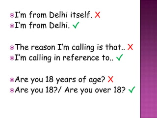 Indianism in general conversation | PPSX