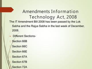 Indian it act 2000 | PPTX
