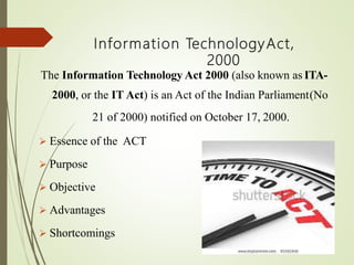 Indian it act 2000 | PPTX