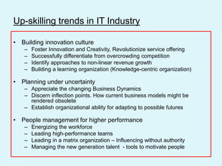 Indian IT Industry Up Skilling Trends | PPT