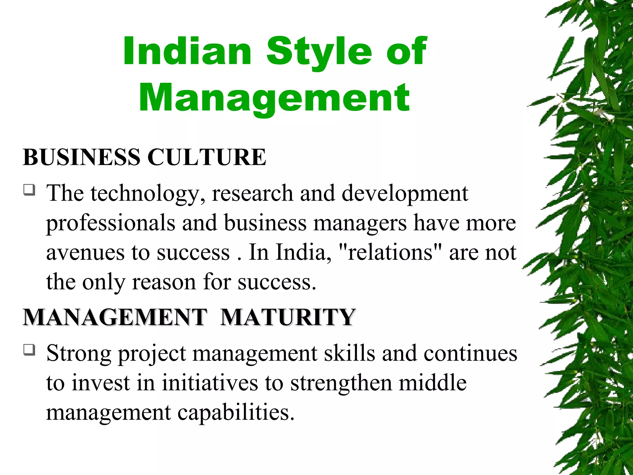 Indian,japanese,u.s style of management ppt-final | PPT