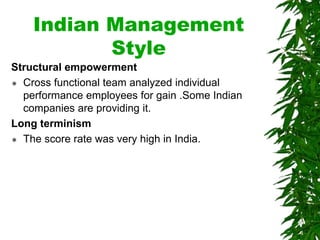 Indian,japanese,u.s style of management ppt-final | PPTX