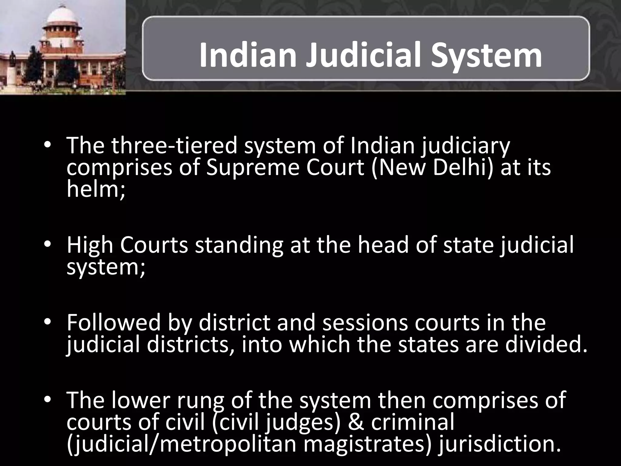 Indian Judicial System | PPTX