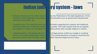 INDIAN JUDICIAL SYSTEM & LAWS RELATED TO NURSING.pptx