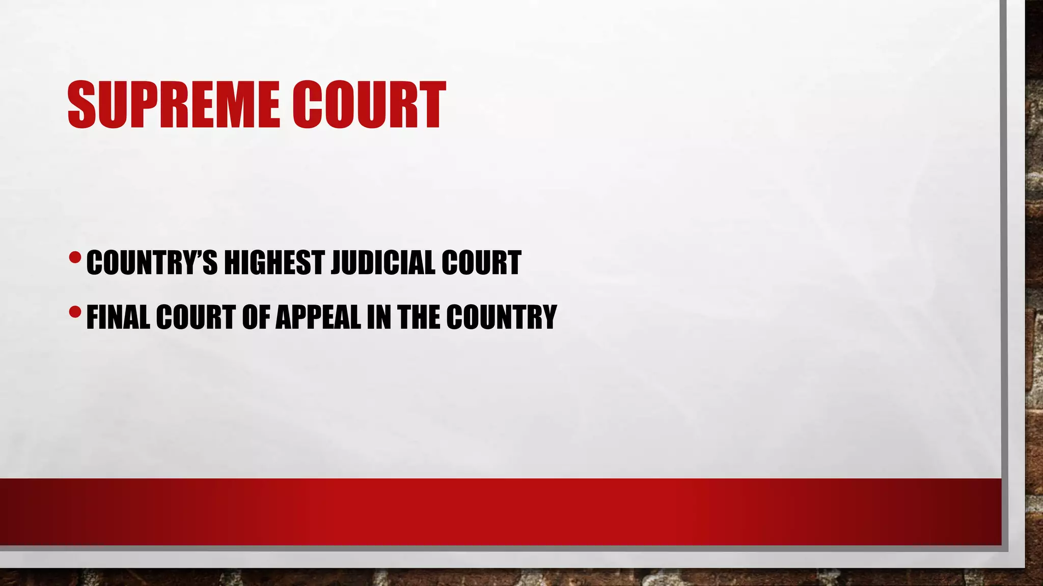 Indian judiciary 2 Supreme Court | PPT
