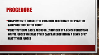 Indian judiciary 2 Supreme Court | PPTX