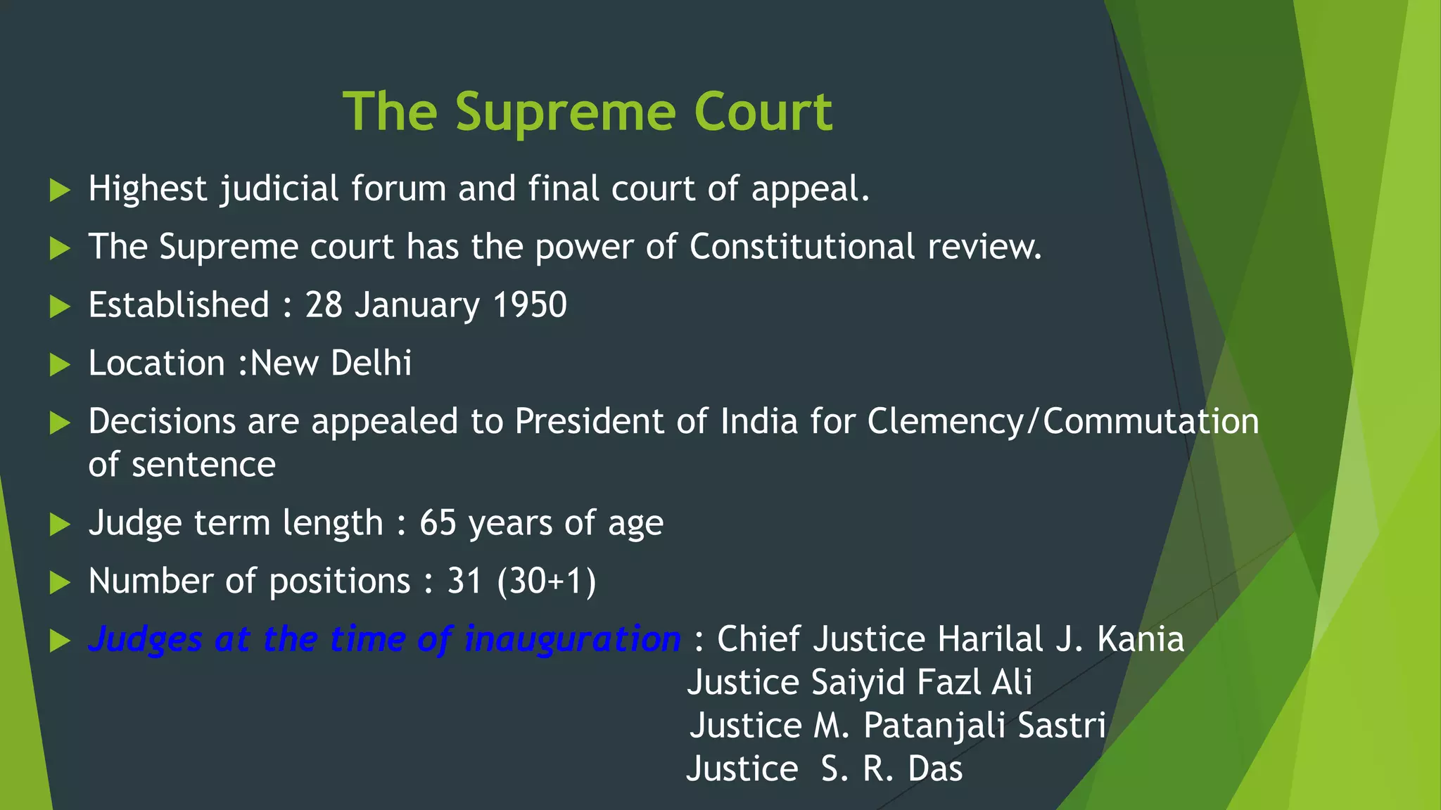 Indian judiciary and fast track courts. | PPTX