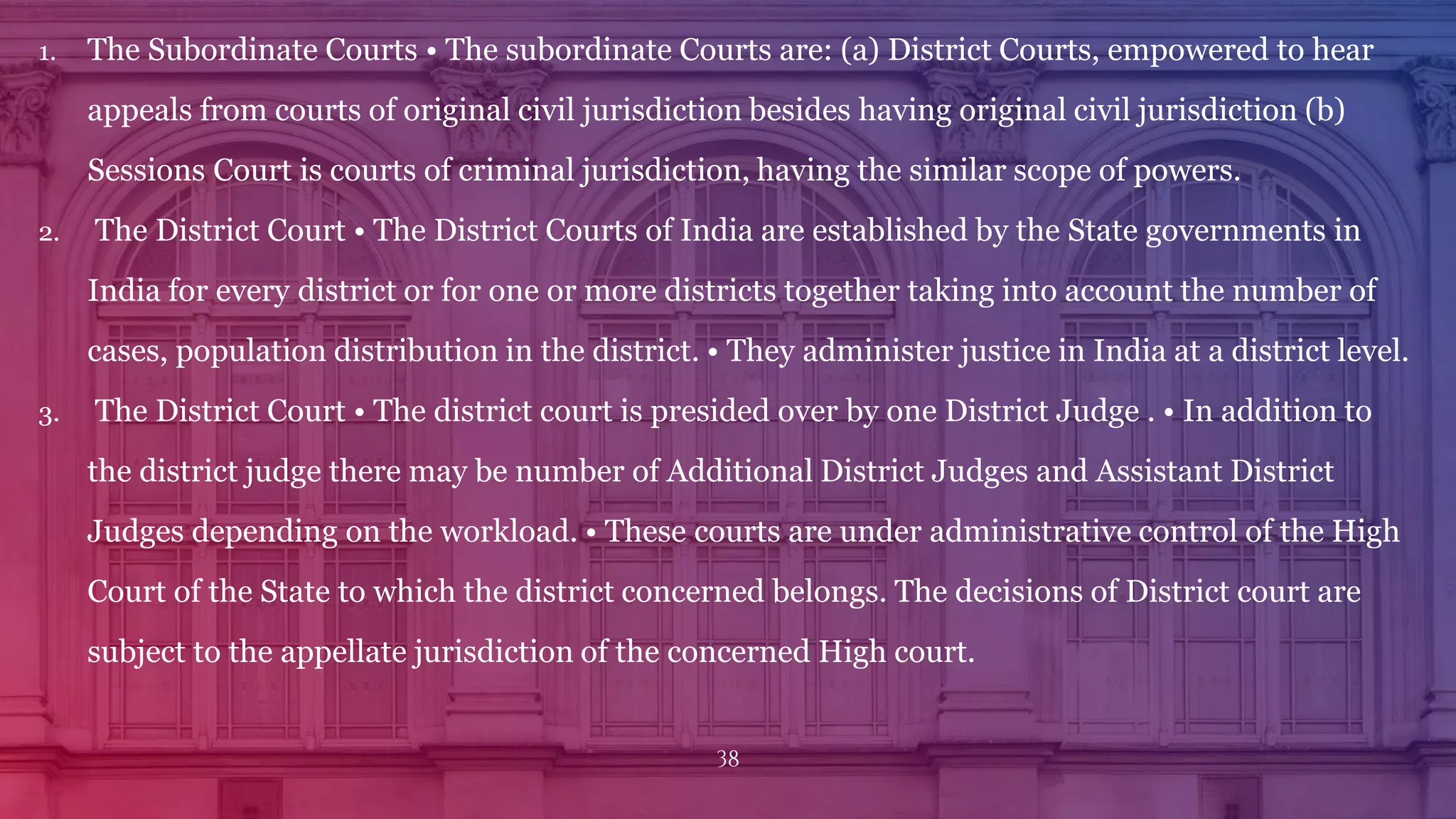 Indian judiciary hierarchy | PPTX