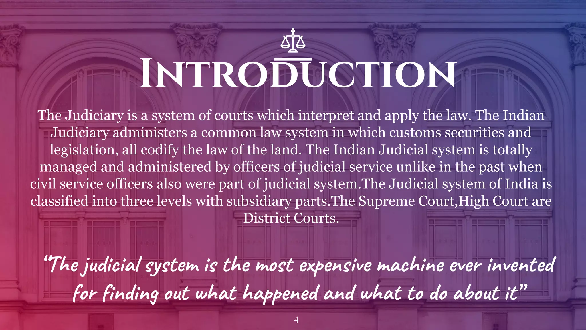 Indian judiciary hierarchy | PPTX