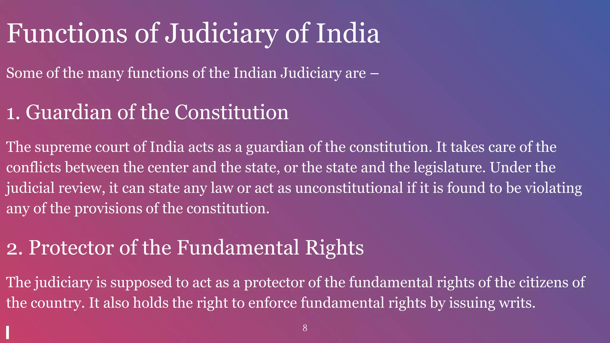 Indian judiciary hierarchy | PPTX