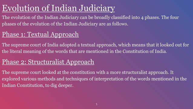 Indian judiciary hierarchy | PPTX
