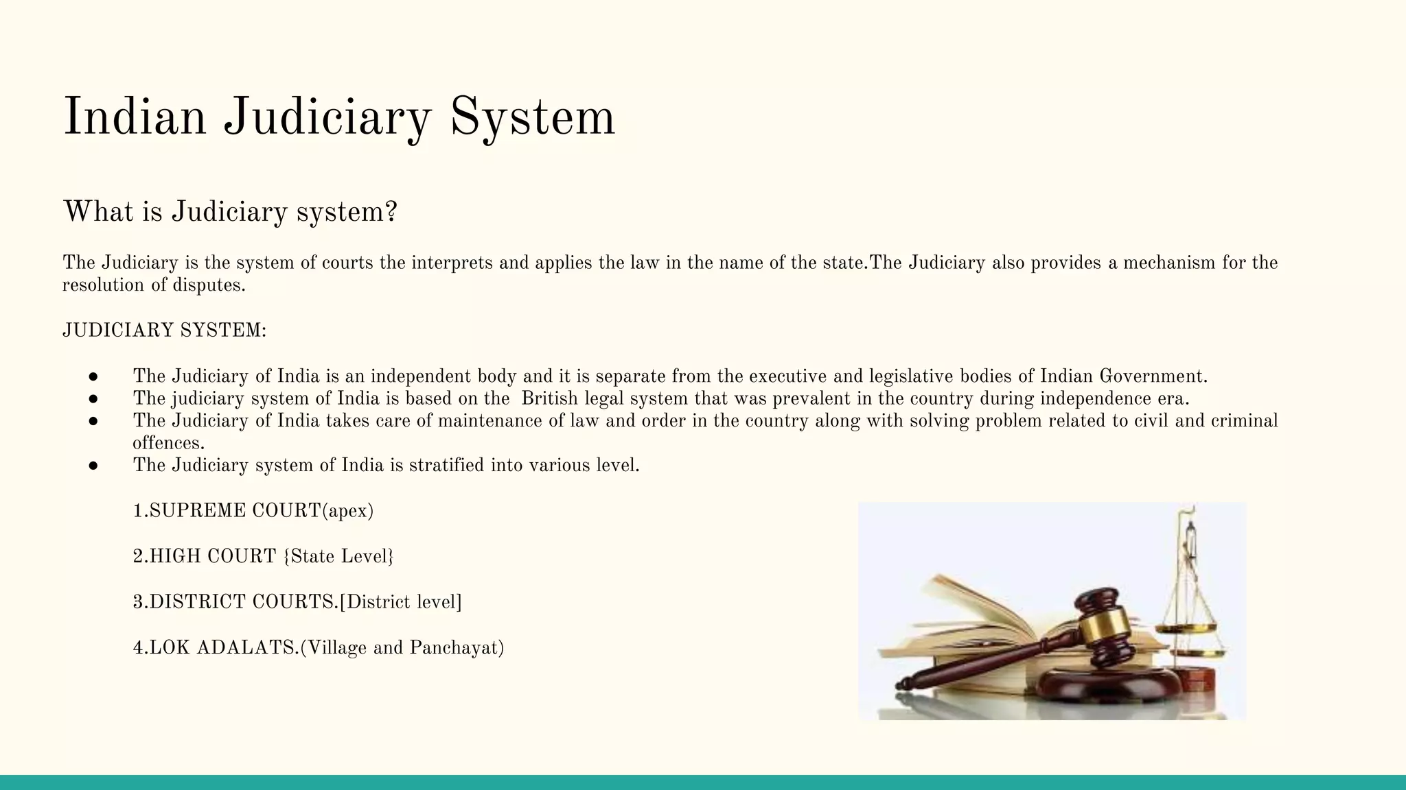 Indian judiciary system. organizational structure of various judiciary system of india. | PPT