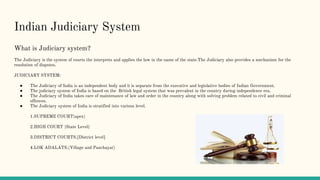 Indian judiciary system. organizational structure of various judiciary ...