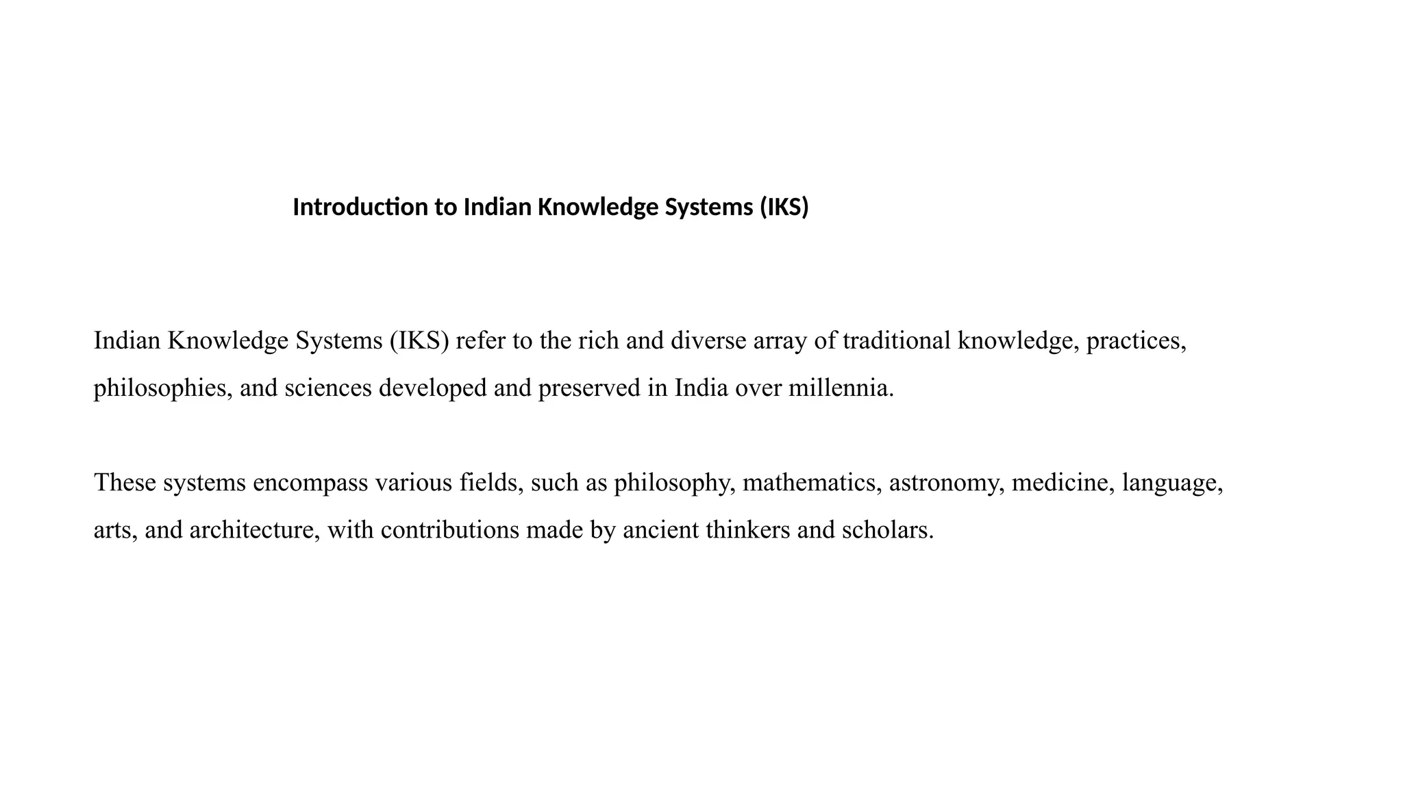 INDIAN KNOWLEDGE SYSTEM PPT 2.pptx for vtu 3year 6th sem | PPTX