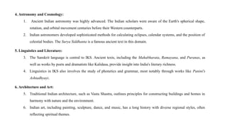 INDIAN KNOWLEDGE SYSTEM PPT 2.pptx for vtu 3year 6th sem | PPTX