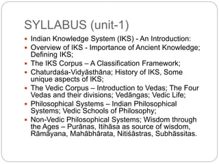 INDIAN KNOWLEDGE SYSTEM PPT chp-1.pptx