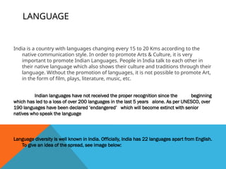 Indian Language , Art And Culture_ PRESENTATION | PPTX
