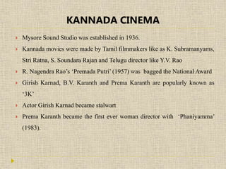 Indian language cinema, pioneers talkies | PPTX