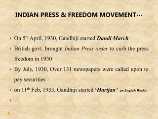 Indian language journalism | PPTX