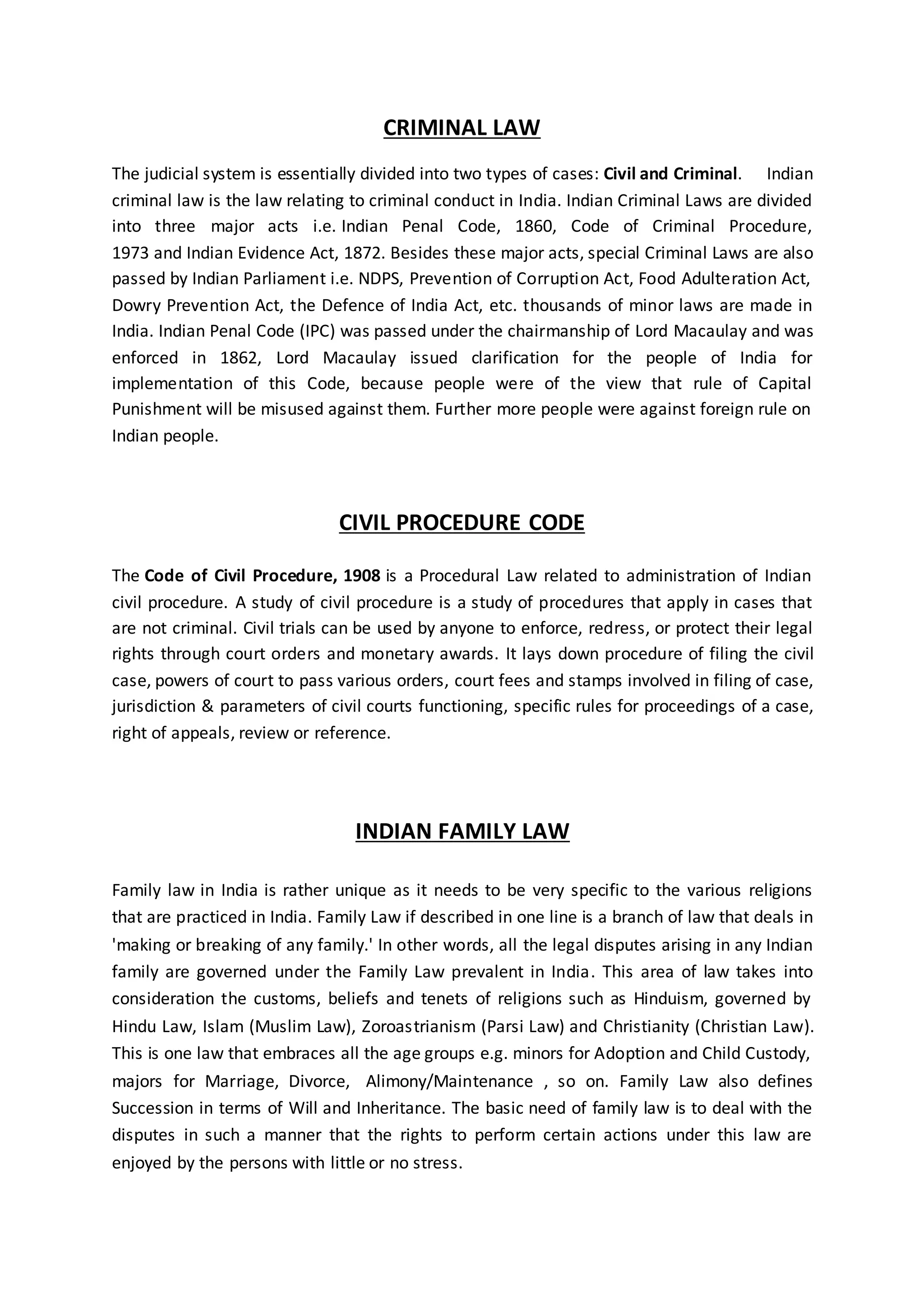 Indian Legal System | DOCX
