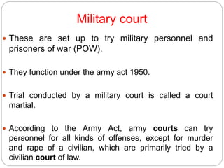 Indian legal system in reference to structure & function | PPTX