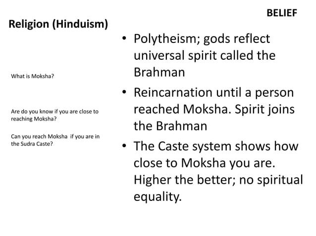 Indian lesson 3 Hinduism and Buddhism | PPT
